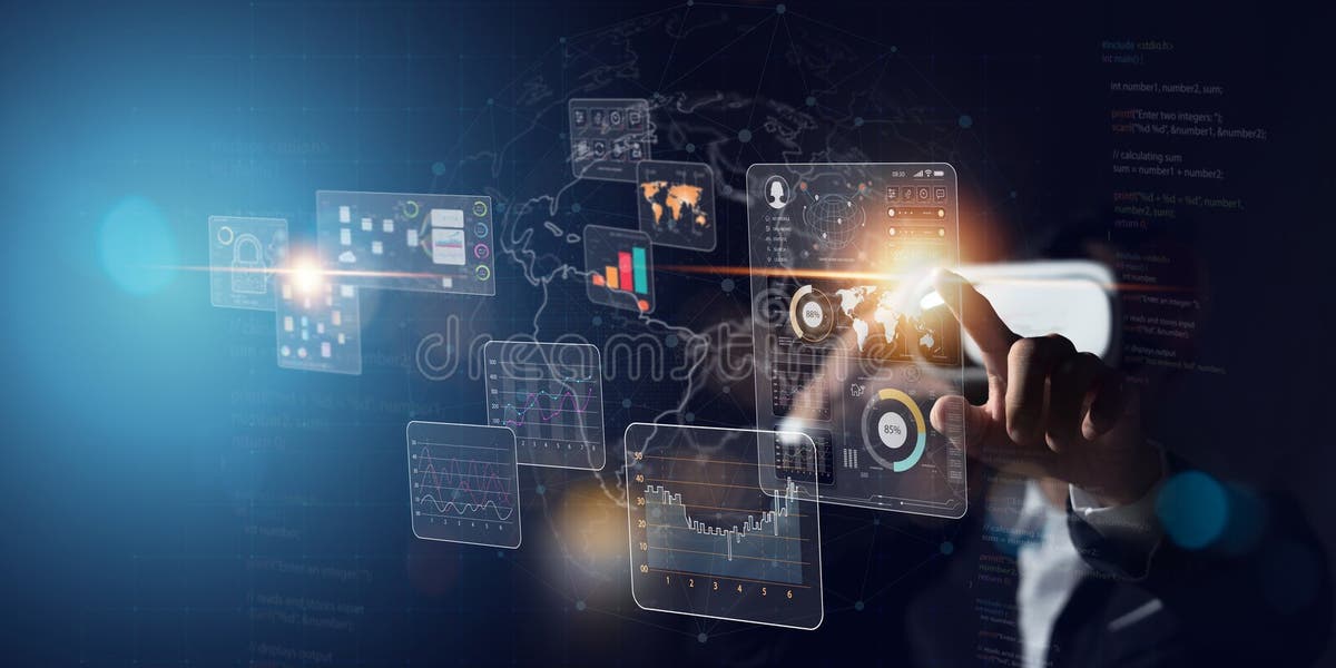 Digital Transformation Concept System Engineering Binary Code Programming Stock Photos - Free ...