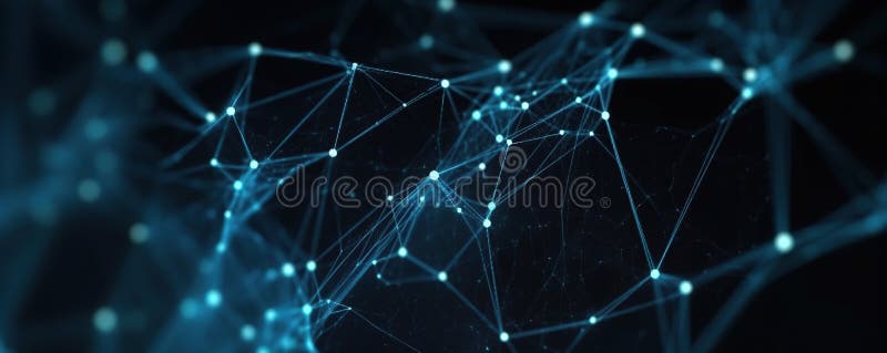 Digital Transformation, Dark Blue Computer Data Points, Future of ...