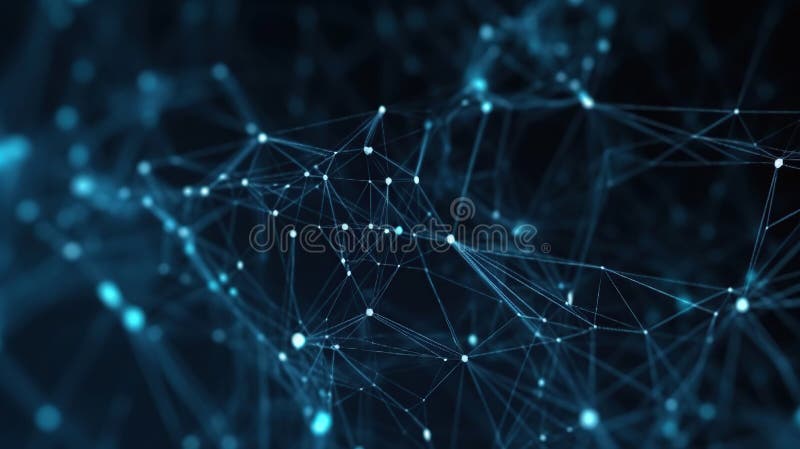 Digital Transformation, Dark Blue Computer Data Points, Future of ...