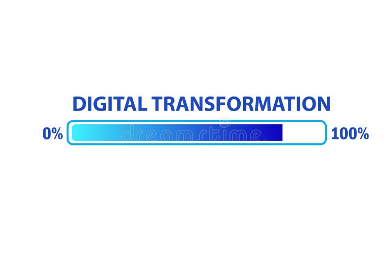 Digital Transformation and the Digitalization Concept Stock ...