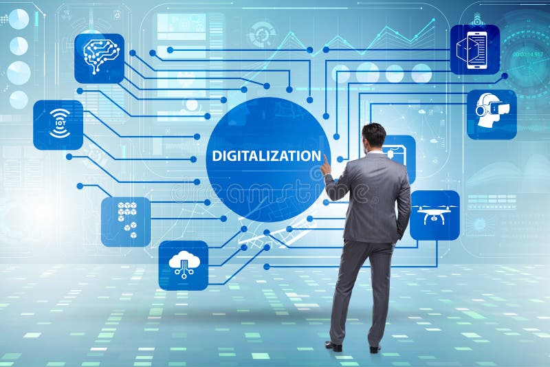 Digital Transformation and Digitalization Technology Concept Stock ...
