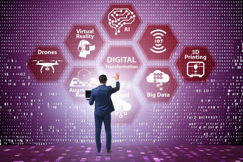 Digital Transformation and Digitalization Technology Concept Stock ...