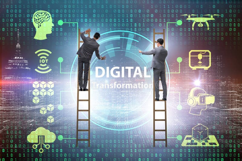 Digital Transformation and Digitalization Technology Concept Stock ...