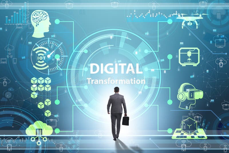 Digital Transformation and Digitalization Technology Concept Stock ...