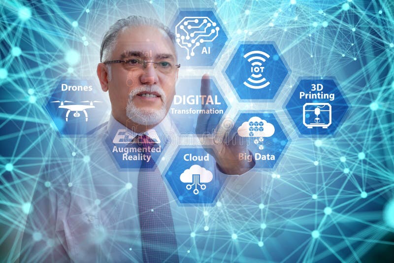 Digital Transformation and Digitalization Technology Concept Stock ...