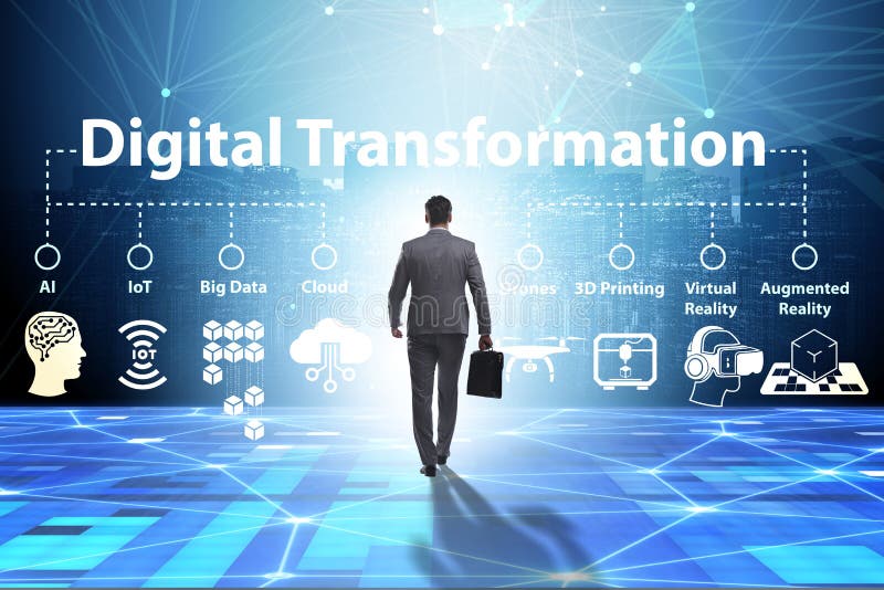 Digital Transformation and Digitalization Technology Concept Stock ...