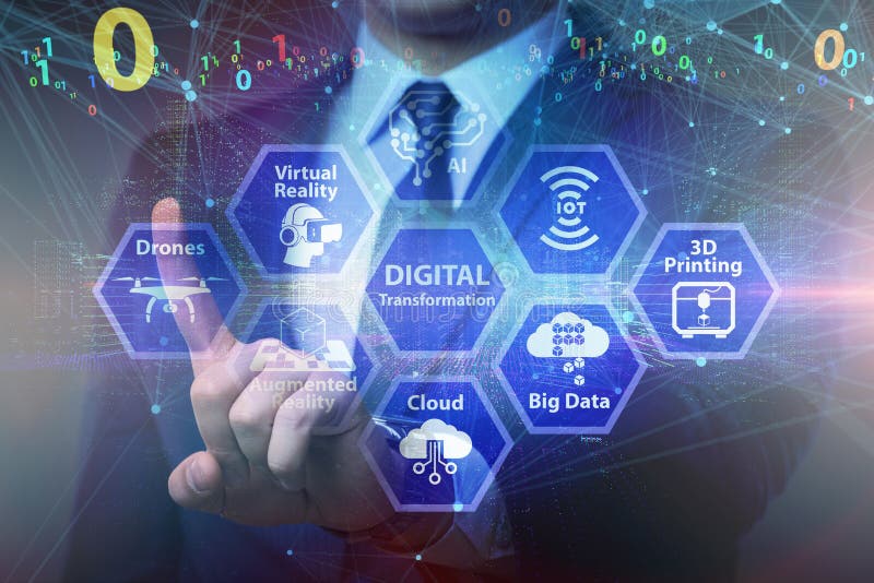 Digital Transformation and Digitalization Technology Concept Stock ...