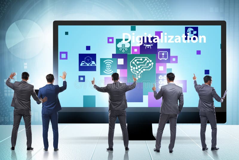 Digital Transformation and Digitalization Technology Concept Stock ...