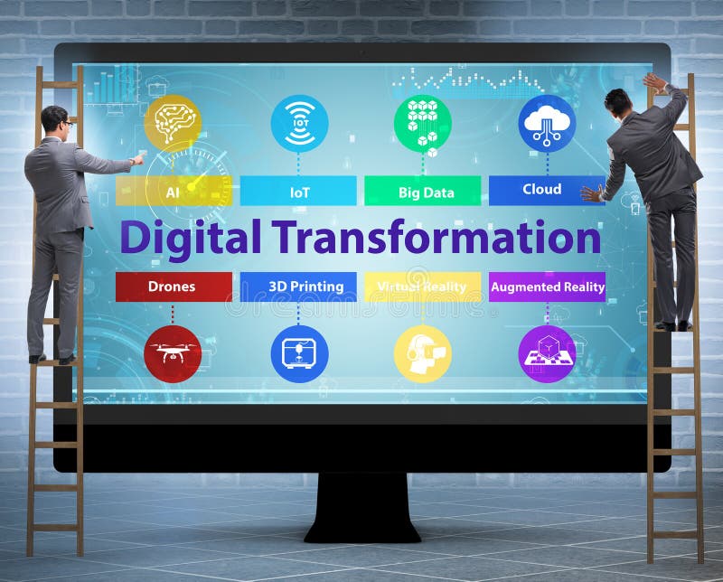 Digital Transformation and Digitalization Technology Concept Stock ...
