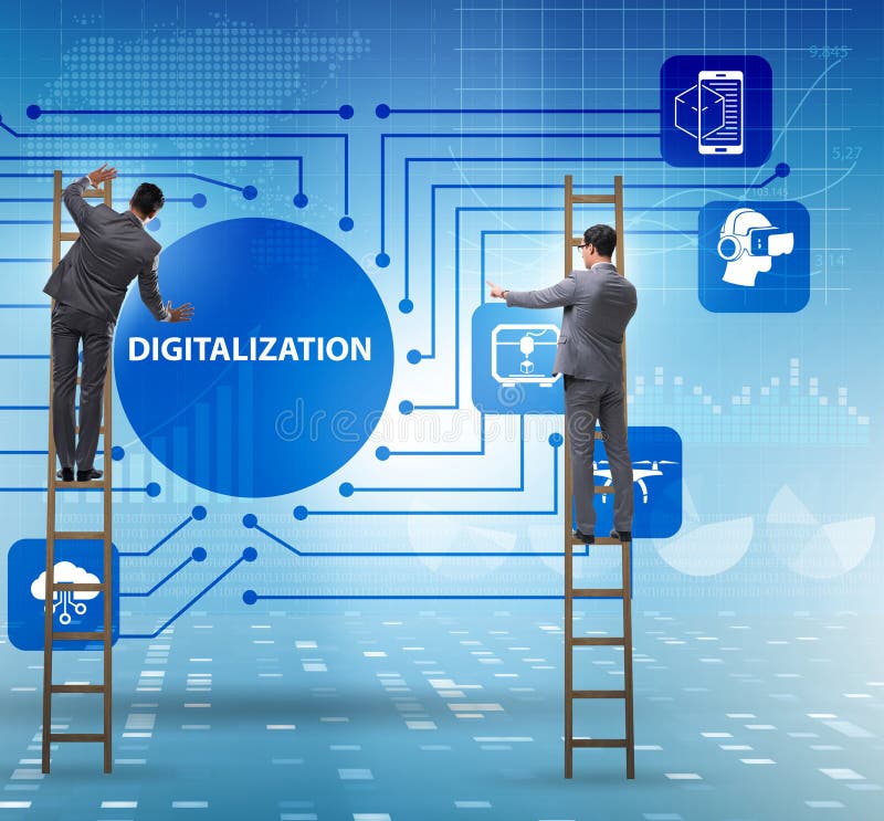Digital Transformation and Digitalization Technology Concept Stock ...