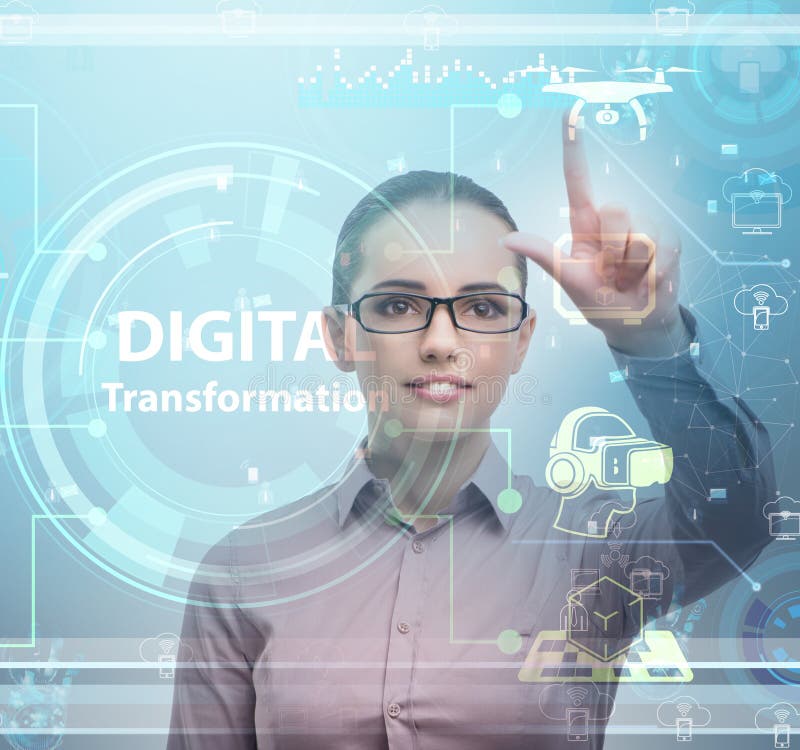 Digital Transformation and Digitalization Technology Concept Stock ...