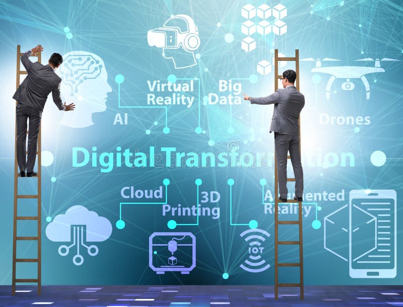 Digital Transformation and Digitalization Technology Concept Stock ...