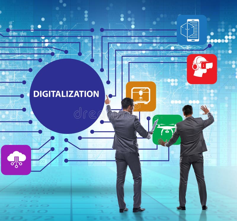 Digital Transformation and Digitalization Technology Concept Stock ...