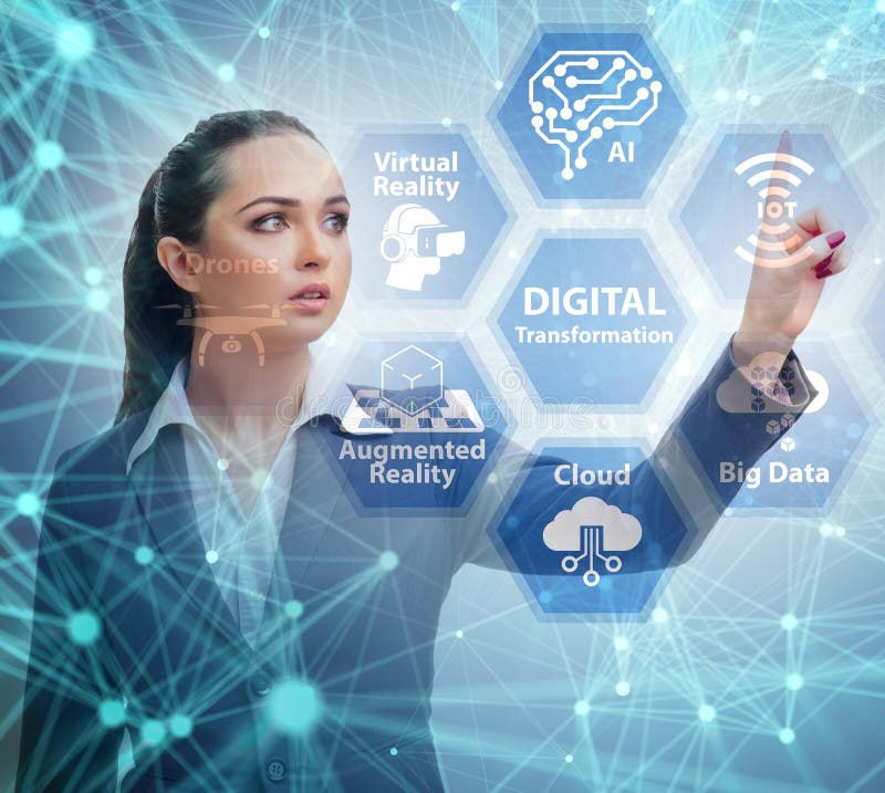 Digital Transformation and Digitalization Technology Concept Stock ...