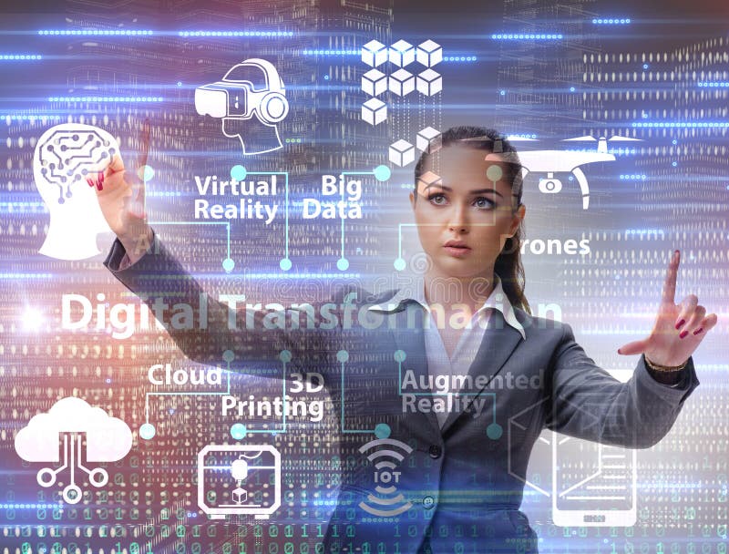 Digital Transformation and Digitalization Technology Concept Stock ...