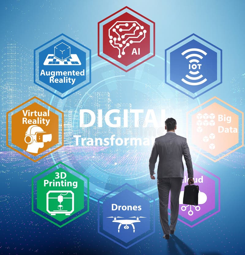 Digital Transformation and Digitalization Technology Concept Stock ...