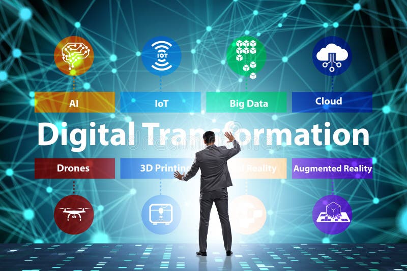 Digital Transformation and Digitalization Technology Concept Stock ...