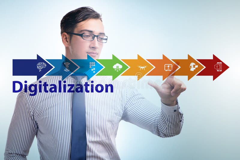 Digital Transformation and Digitalization Technology Concept Stock ...
