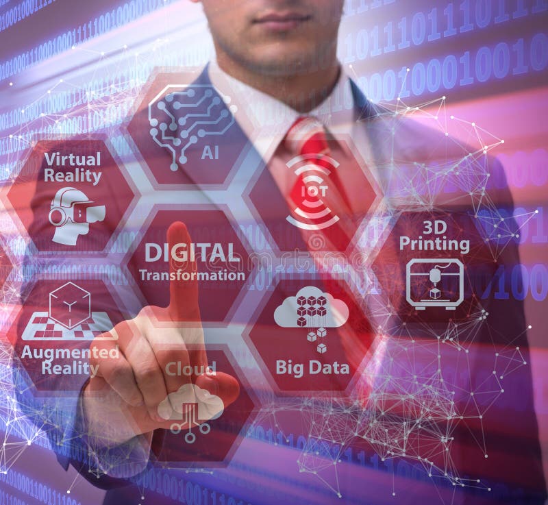 Digital Transformation and Digitalization Technology Concept Stock ...