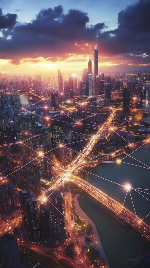 Digital Transformation City Stock Illustrations – 8,042 Digital ...