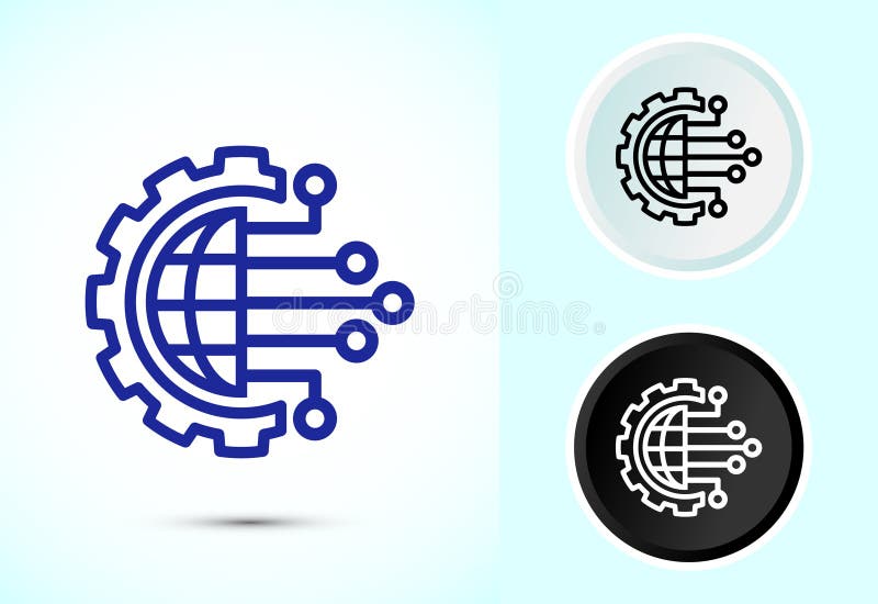 Digital Transformation Icon. Digitalization Sign Suitable for Mobile ...