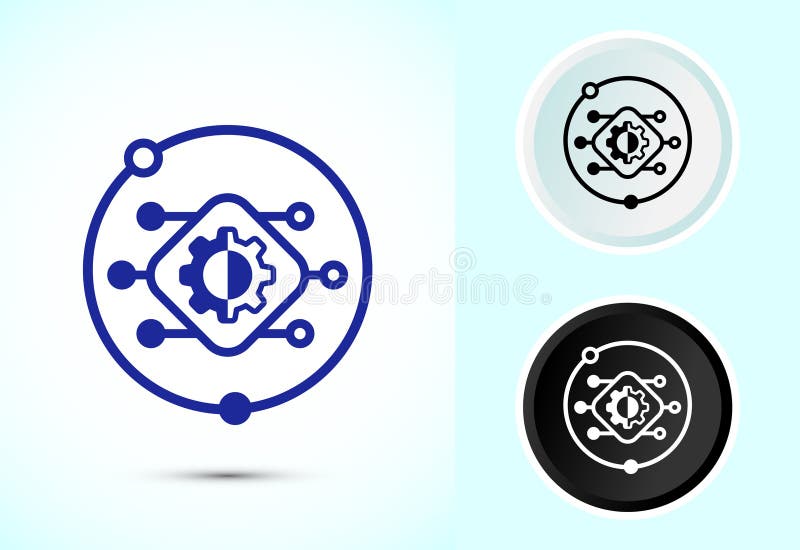 Digital Transformation Icon. Digitalization Sign Suitable for Mobile ...