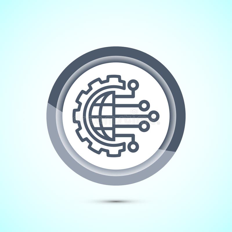 Digital Transformation Icon. Digitalization Sign Suitable for Mobile ...