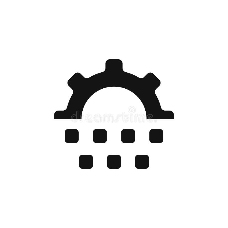 Digital Transformation Icon Isolated on White Background Stock Vector ...