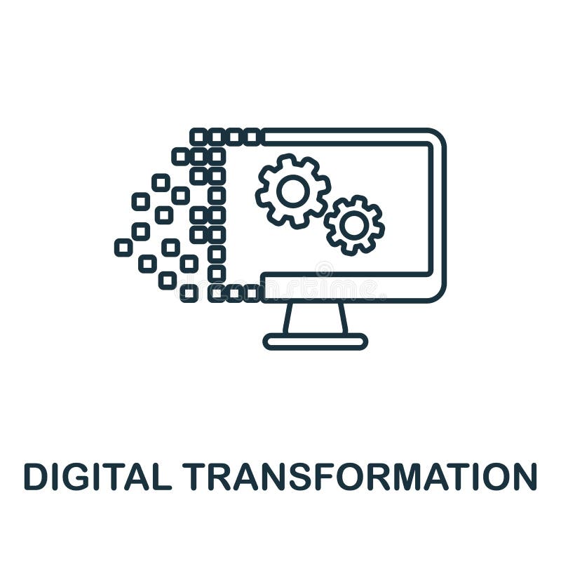 Digital Transformation Icon. Line Element from Digital Transformation ...