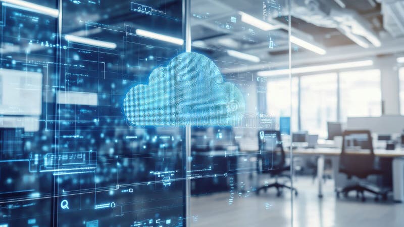 Digital Transformation in a Modern Office Environment Stock ...