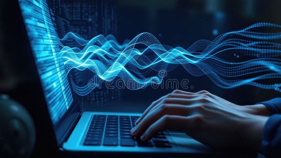 Digital Transformation Neural Network Data Processing and Machine Learning Algorithm Stock ...