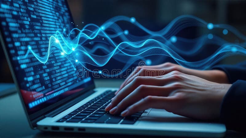 Digital Transformation Neural Network Data Processing And Machine