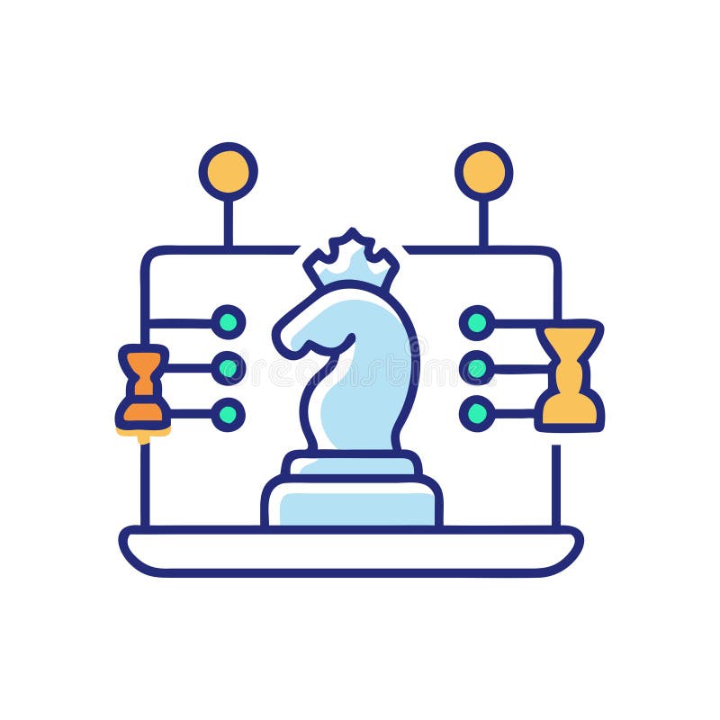 Digital Transformation Strategy Visual Icon Stock Vector - Illustration ...