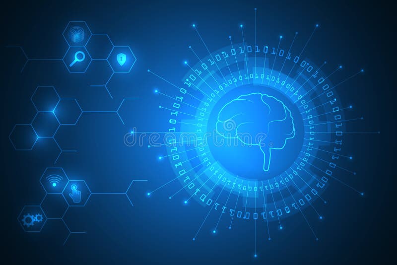 Digital Transformation Technology Abstract Background. Stock ...