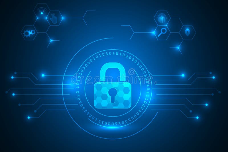 Digital Transformation Technology Abstract Background. Stock Image ...