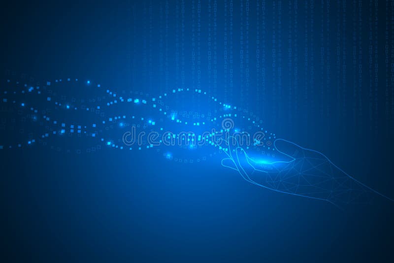 Digital Transformation Technology Abstract Background. Stock Vector ...