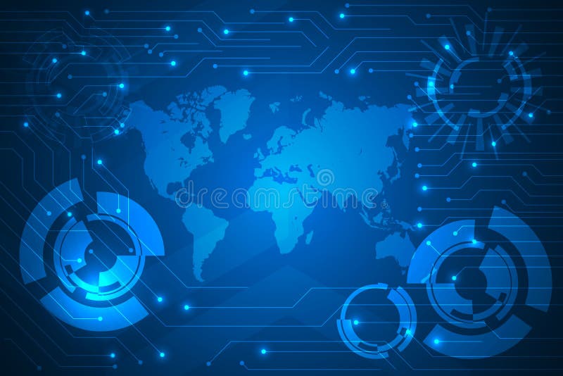 Digital Transformation Technology Abstract Background. Stock Vector ...