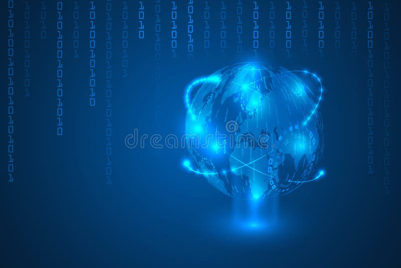 Digital Transformation Technology Abstract Background. Stock Photo ...