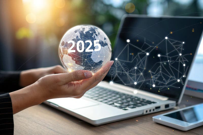 Digital Transformation Trends for 2025 Stock Illustration ...