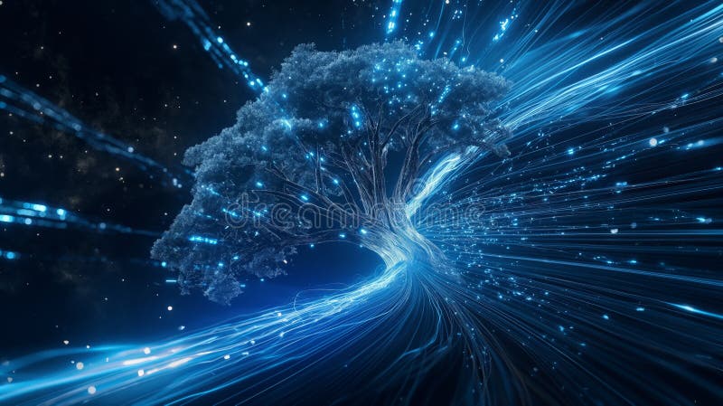 Digital Tree Life Cosmic Network Stock Photos - Free & Royalty-Free ...