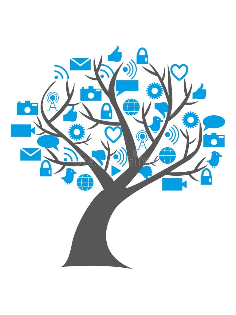 Social Media Tree Stock Illustrations – 39,619 Social Media Tree Stock ...