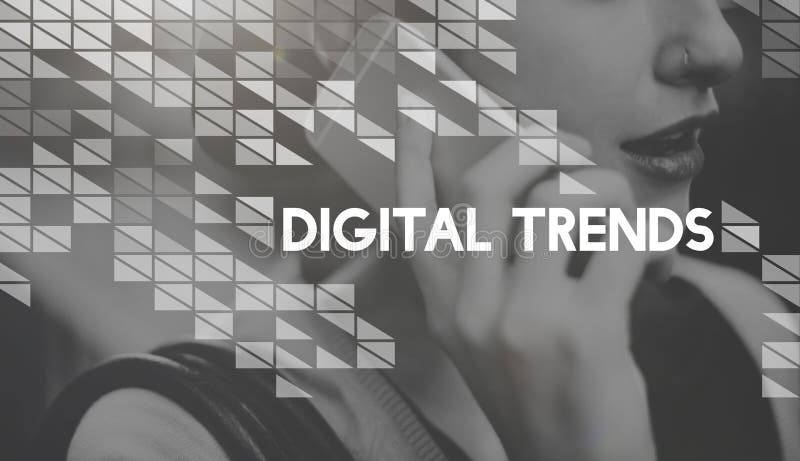 Digital Trends Technology Design Electronic Concept Stock Photo - Image ...