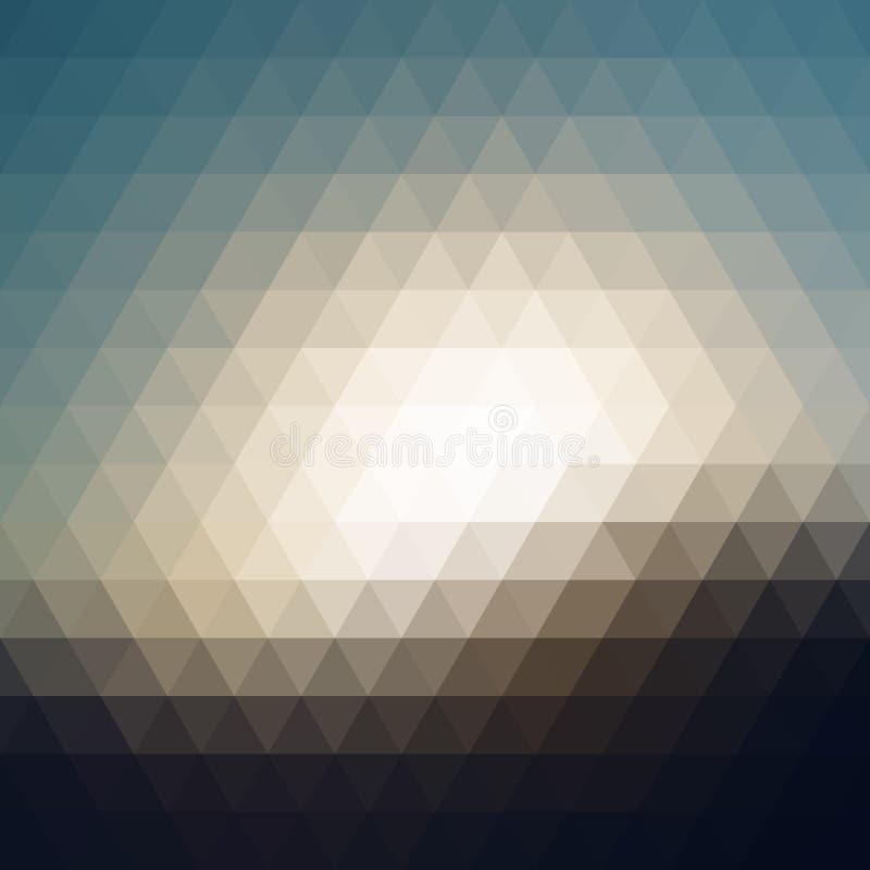 Digital Triangle Pixel Mosaic Stock Vector - Illustration of dark ...