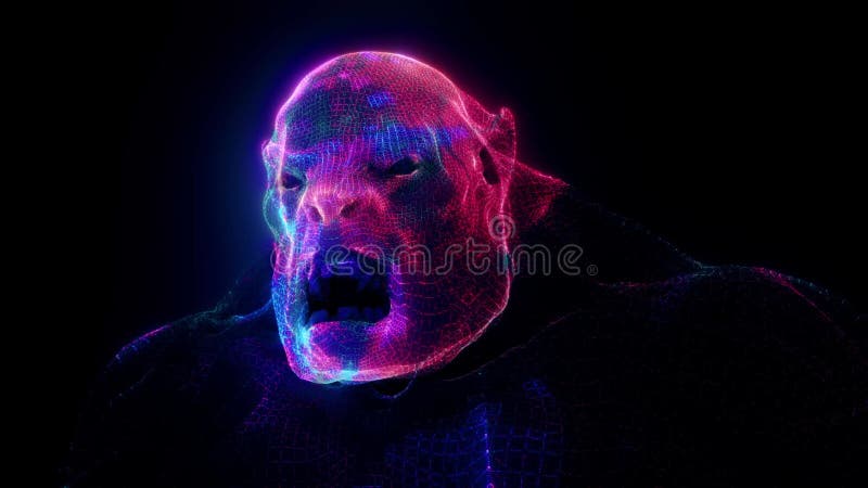 The Digital Troll 4k stock footage. Video of online - 207226028