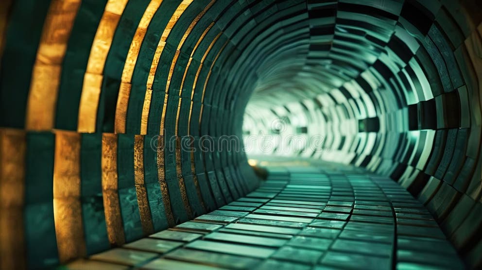 Digital Tunnel Texture with Layered Translucent Patterns and Soft ...