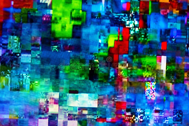 Glitch on LED Television Screen without Signal Background and Texture ...