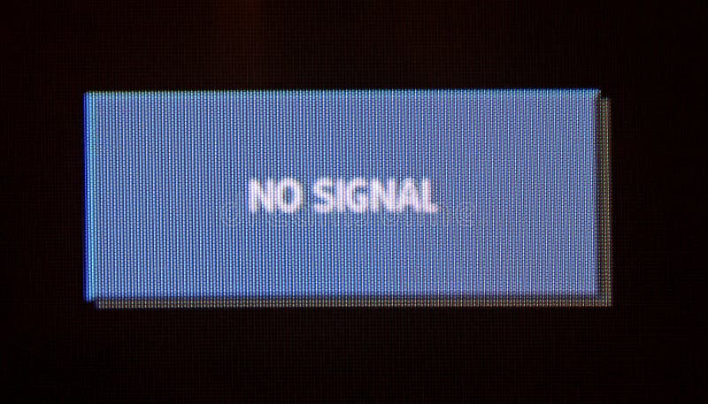 Digital tv no signal sign stock image. Image of sign - 29492391
