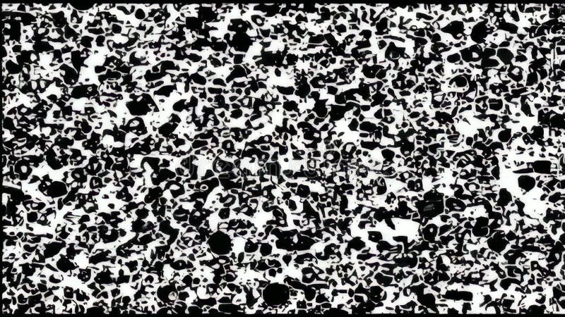 Digital Tv Noise and Static Showing Transmission Problems Stock Video ...