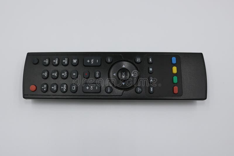 Digital Tv Remote Control on Background. Stock Image - Image of plastic ...