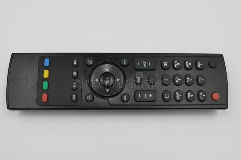 Digital Tv Remote Control on Background. Stock Photo - Image of control ...